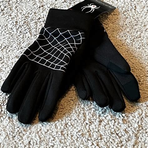 Spyder Accessories Spyder Womens Gloves Light Weight Black White