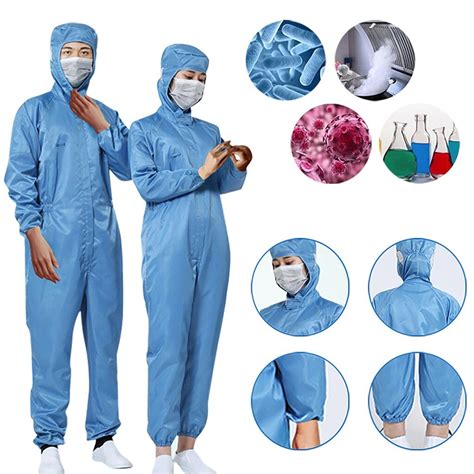 Unisex Protective Isolation Clothing Anti Static W Vicedeal
