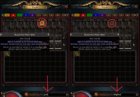 Map Tab Qol Suggestion Make Blighted Or Corrupted Searchable