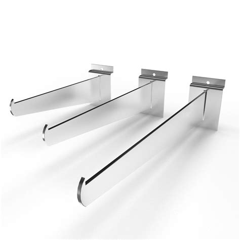 Slatwall Shelf Brackets Chrome Slatwall Shelf Brackets Chrome