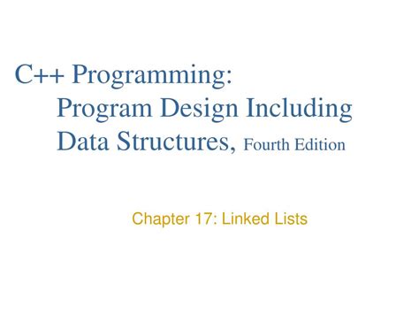 Ppt C Programming Program Design Including Data Structures Fourth