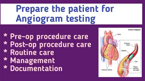 Prepare The Patient For Angiogram Youtube