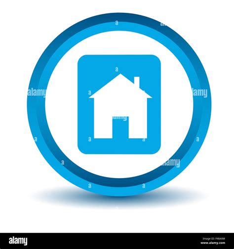 Home Button Symbol Blau