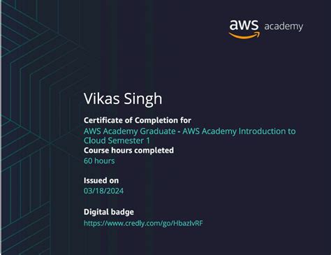 Vikas Singh On Linkedin Im Happy To Share That Ive Obtained A New Certification Aws Academy