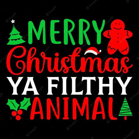 Los Mejores Diseños De Camisetas De Navidad Vector Vector Premium