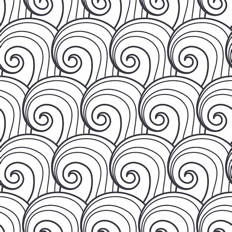 Premium Vector Waves A Linear Seamless Pattern Vector Illustration