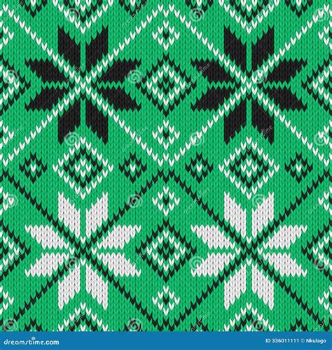 Christmas Knitted Seamless Tileable Pattern Realistic Knitted Fabric