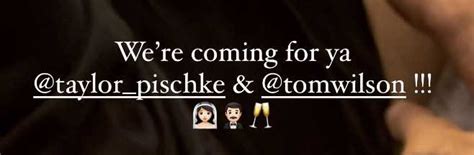 Tom Wilson Is Getting Married To Taylor Pischke Today The Wedding Will