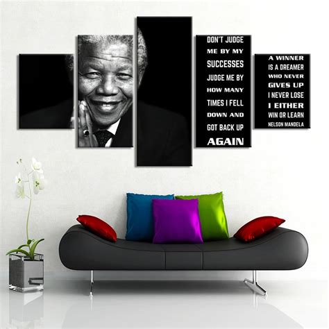 Nelson Mandela Inspirational Quotes Wall Art Canvas Decor Printing Ca Go Canvas