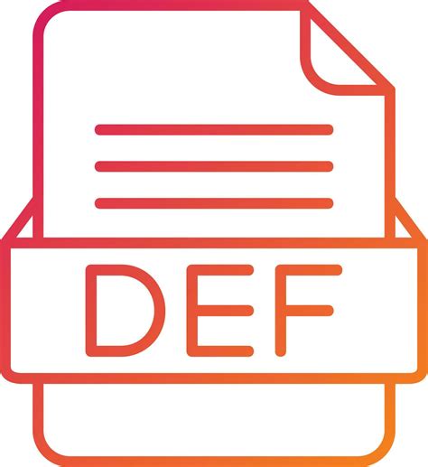 Def File Format Icon 29149352 Vector Art At Vecteezy