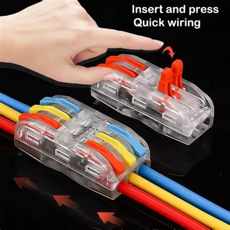 Mini Quick Terminal Block Compact Splice Electrical Connectors Electrical Eur 3 40 Picclick Fr