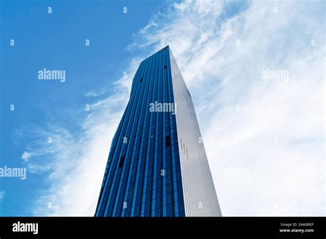 Pwc PricewaterhouseCoopers Blue Glass Business Office Building Architecture At Vienna Stock