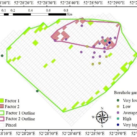 Spatial Distributions Of Two Main Factors Derived From The Staged