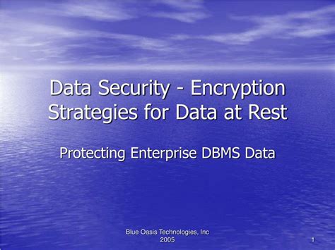 Ppt Data Security Encryption Strategies For Data At Rest Powerpoint