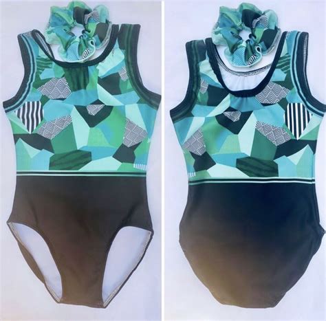 Go Green Girls Gymnastics Leotard Lilachelene Leotards And Skatewear