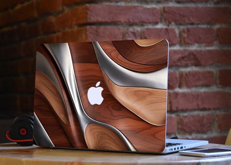 Parquet Macbook Skin Wooden Macbook Pro 14 16 Macbook Air Skin Brown