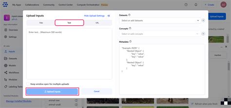 upload via ui clarifai docs