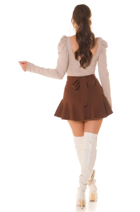 Bluza Dama Crop Stil Corset Bej Cu Maneca Lunga Josephine