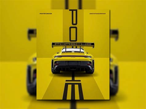 Porsche Car Poster Design A Bold Visual Exploration 5 Images