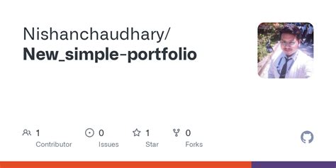 Github Nishanchaudharynewsimple Portfolio
