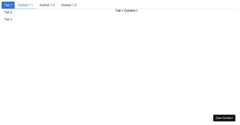 React Tabify Examples CodeSandbox