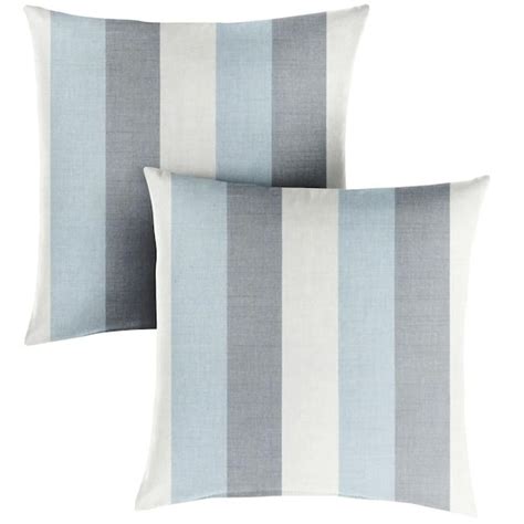 Sorra Home Sunbrella Direction Dew Square Indooroutdoor Throw Pillow 2 Pack Hd773131sp The