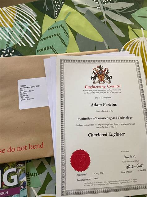 Finally Achieved Ceng Status With The Iet Thank You To All The