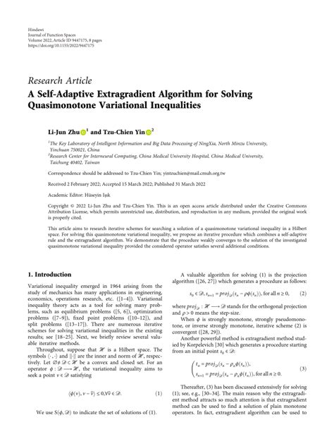 Pdf A Self Adaptive Extragradient Algorithm For Solving Quasimonotone Variational Inequalities