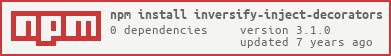 Github Inversify Inversify Inject Decorators Lazy Evaluated Property Injection Decorators
