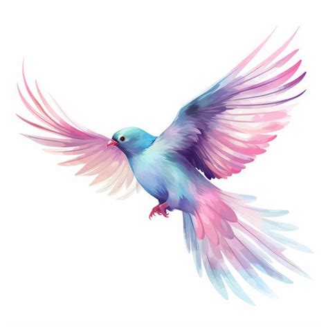 Flying Bird Clipart In Pastel Colors Art Style Graphics High Res 4k And Vector Clip Art Library
