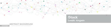 추상적인 다각형 배경과 점과 선을 연결하는 웹 사이트 헤더 또는 배너 디자인 글로벌 네트워크 연결 텍스트에 대한 주부 배경과