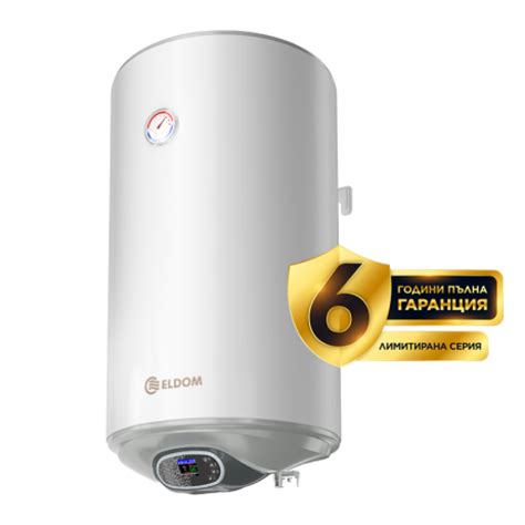 Бойлер ЕЛДОМ 80 3 Kw с интелигентно Wi Fi електронно управление емайлиран голям диаметър