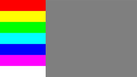 Monitor Color Test Pattern
