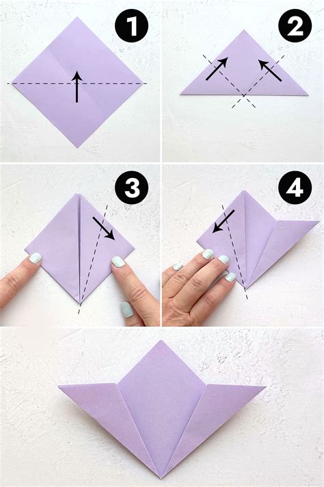 Origami Flower Simple Origami Template