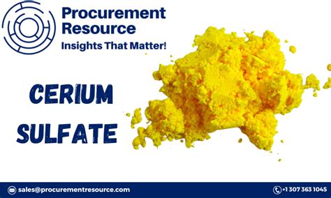 Cerium Sulfate Production Cost Analysis Strategic Insights For