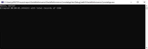 Optimizing Query Performance On C Odpnet Oracle Managed Data Access