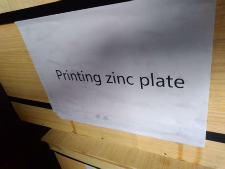 Kuwait Customer Ordered 150pcs Zinc Etching Plates Zinc Printing