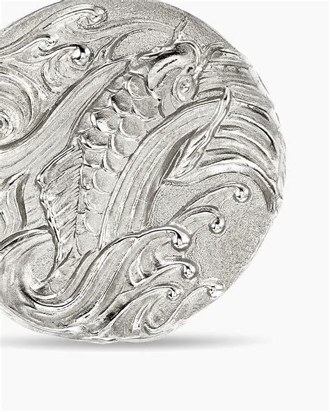 Mens Dragon Amulet In Sterling Silver 21mm David Yurman