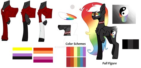 Lunarverse Rainbow Dash Reference Sheet By Memory1317 On Deviantart