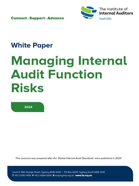 iia australia managing internal audit function risks download free