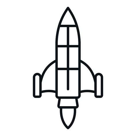Start Rocket Space Icon Outline Vector Fire Launch 22872854 Vector Art At Vecteezy