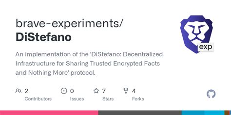 DiStefano Src README Md At Main Brave Experiments DiStefano GitHub
