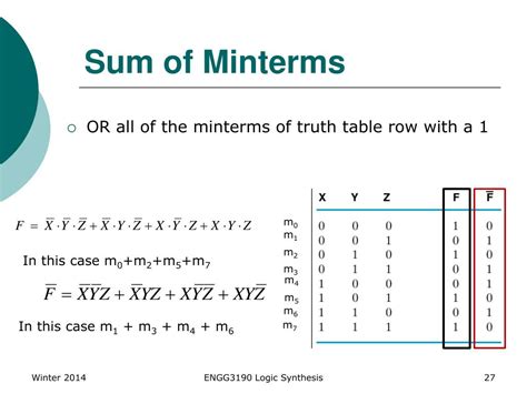 Ppt Engg3190 Logic Synthesis “logic Design Review” Powerpoint