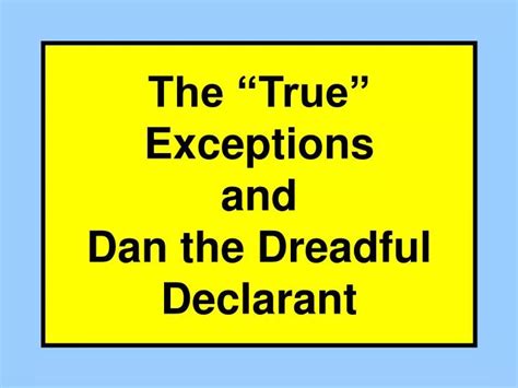 PPT Understanding Exceptions And Rules Of Declarant Statements In Legal Context PowerPoint