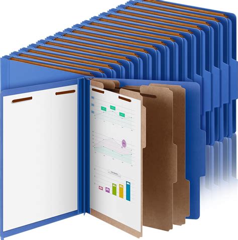 Skyygemm 36 Pcs Classification Folders Letter Size 3 Divider Pressboard File Skyygemm 36 Pcs Classification Folders Letter Size 3 Divider Pressboard File