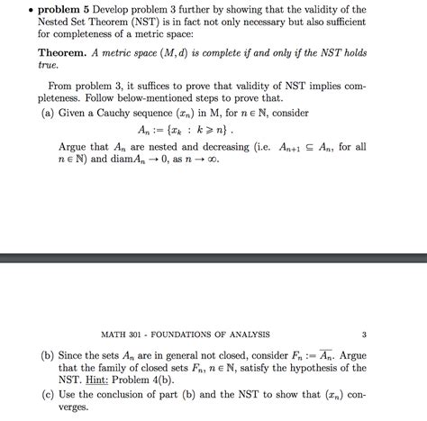 Solved Develop Problem 3 Further By Showing That The