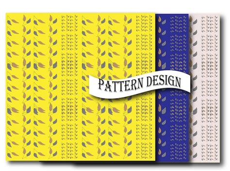 Premium Vector 3 Colors Decorative Pattern Design