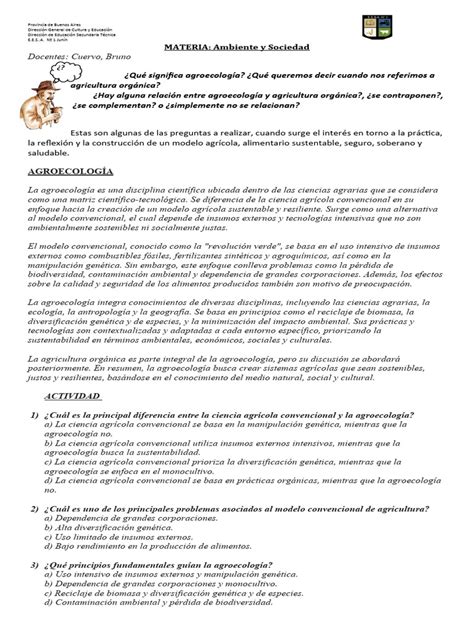Agricultura Eesa 2024 Descargar Gratis Pdf Agroecología Agricultura