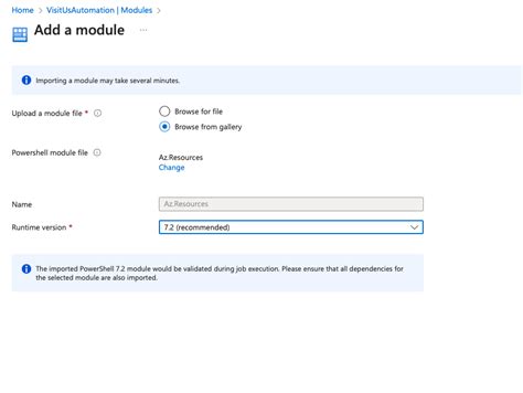 Set Up Active Directory Sync Using Azure Automation Visitor