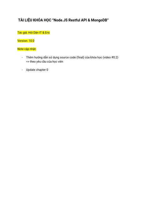 V100 Backend Restful Nodejs Hoidanit Pdf